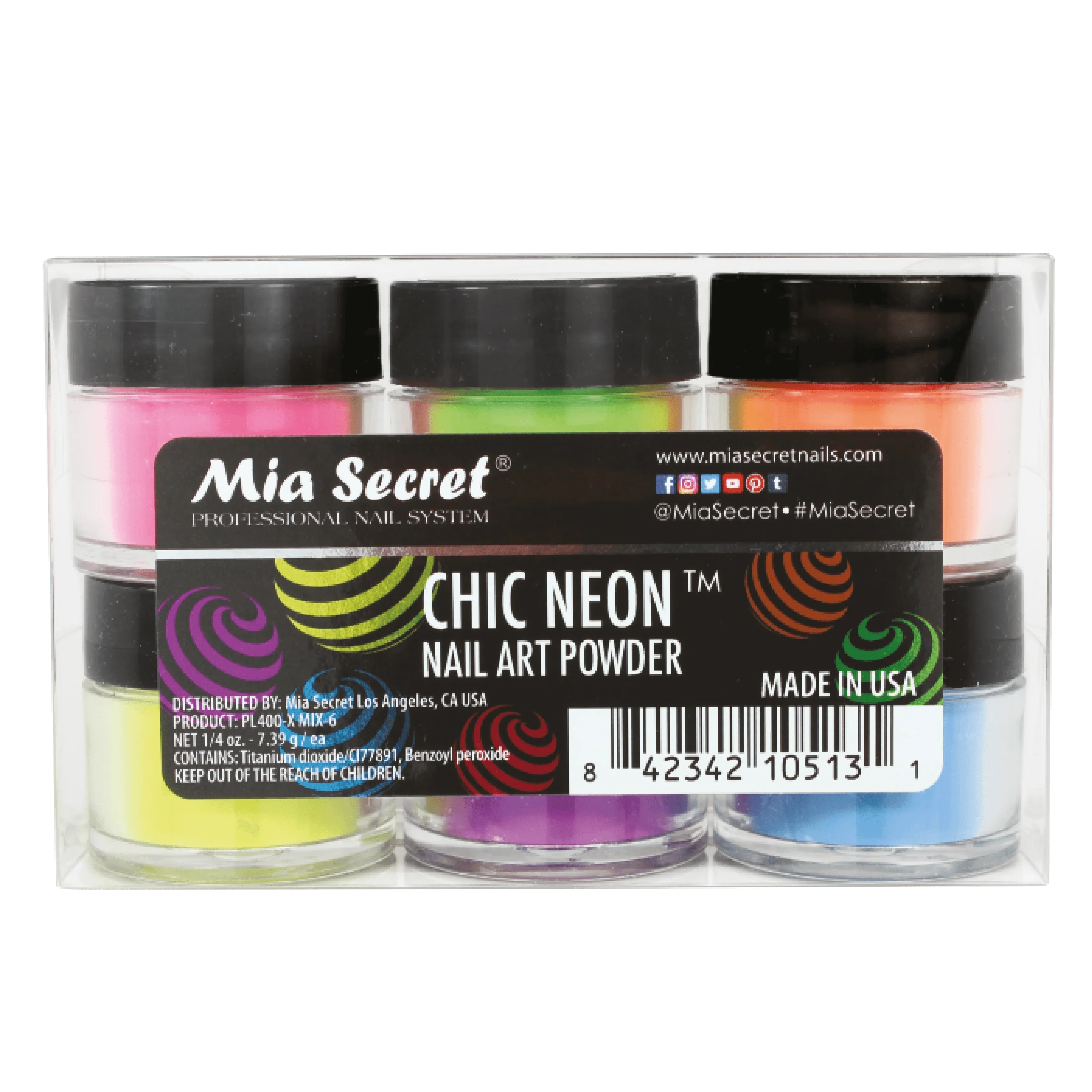 Colección Chic Neon Mia Secret - Crystal Nails